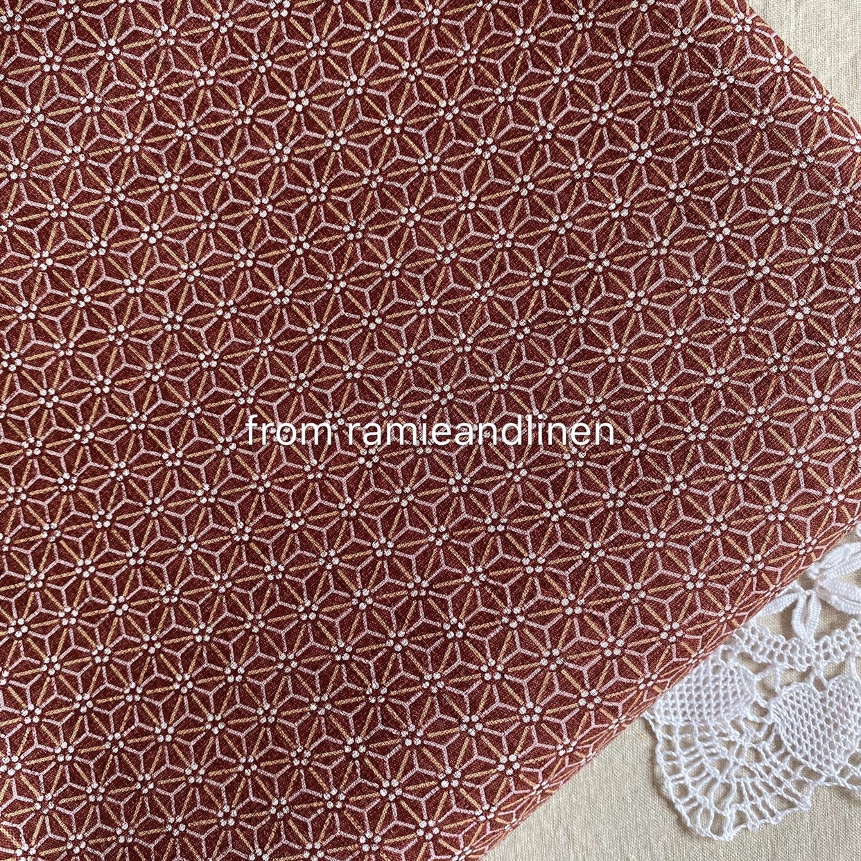 Japanese Cotton Fabric, Japanese Traditional Tortoiseshell Pattern ...