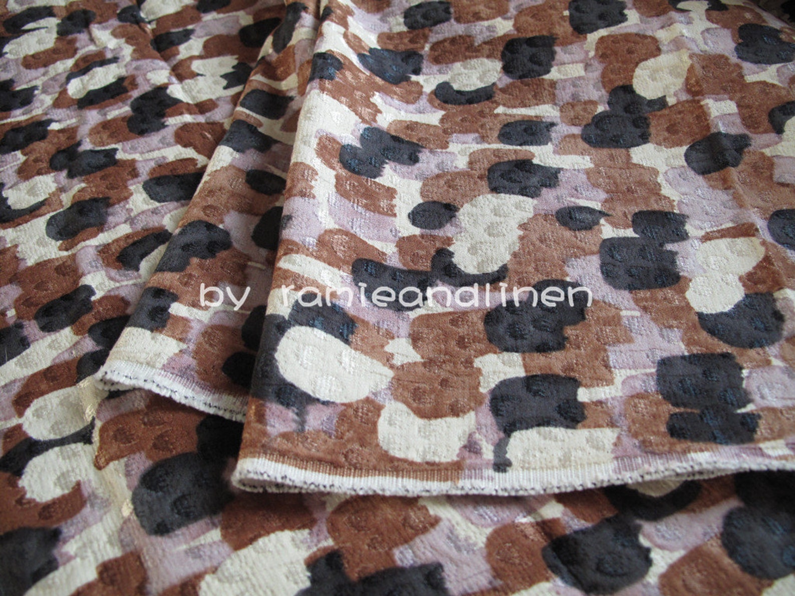 Silk Fabric Heavy Silk Cotton Blend Jacquard Fabric Suiting - Etsy