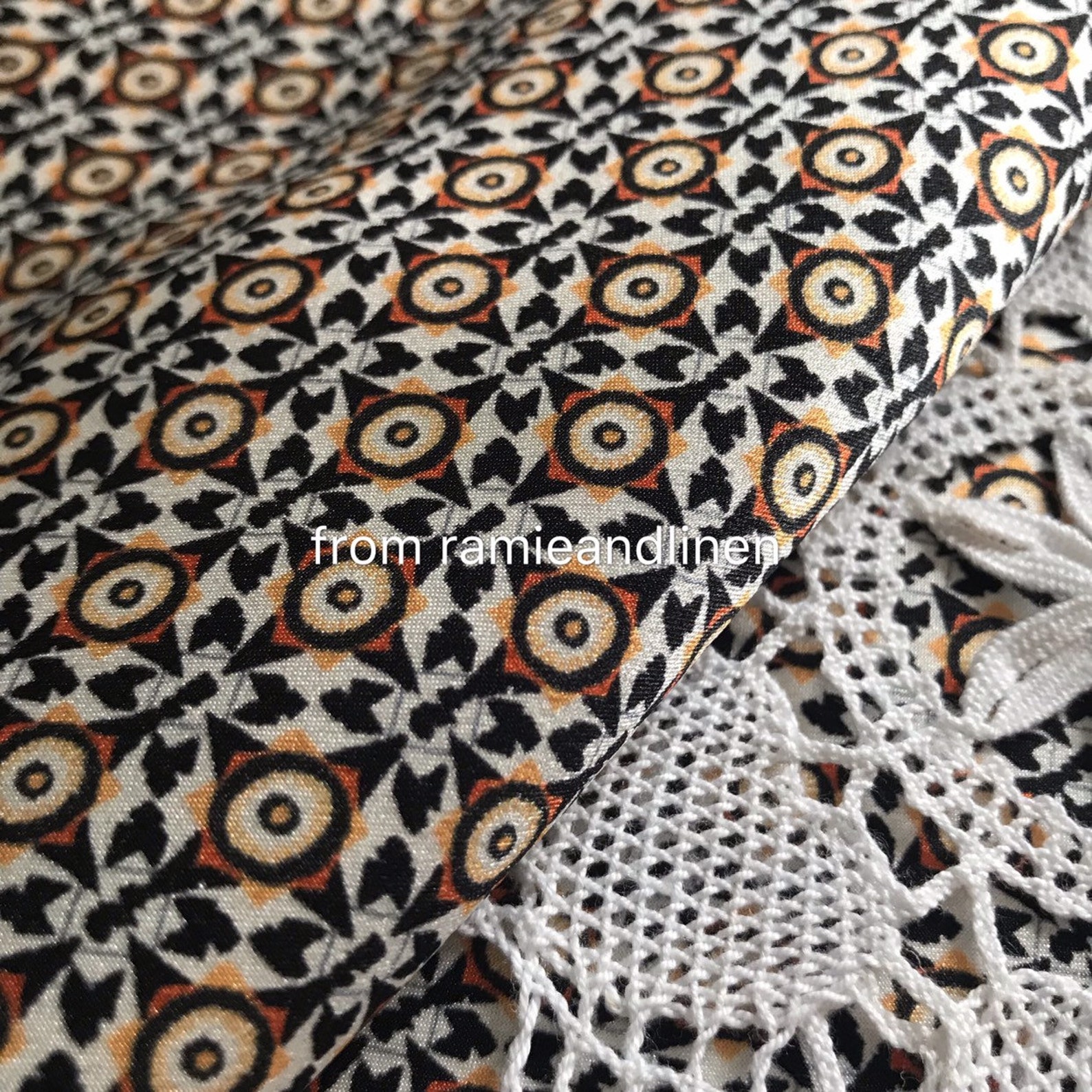 Silk Fabric Heavy Silk Graphics Print Crepe Satin Fabric - Etsy