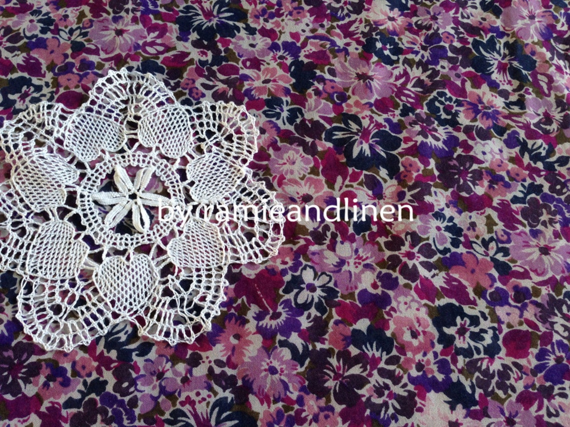 Polyester Cotton Fabric Vintage Style Retro Floral Print - Etsy