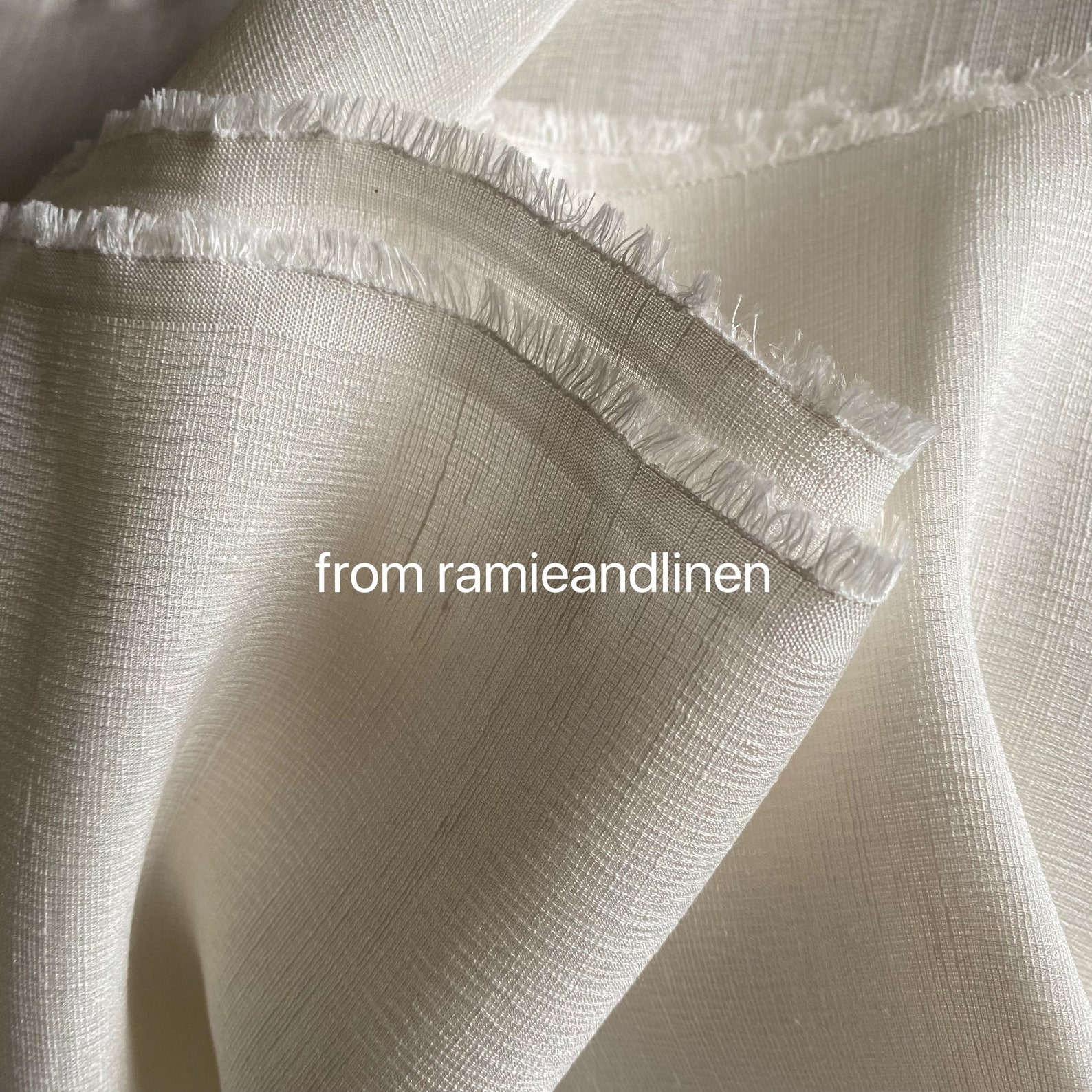 Silk Fabric, Silk Linen Blend Fabric, Solid Color, Good for Wedding ...
