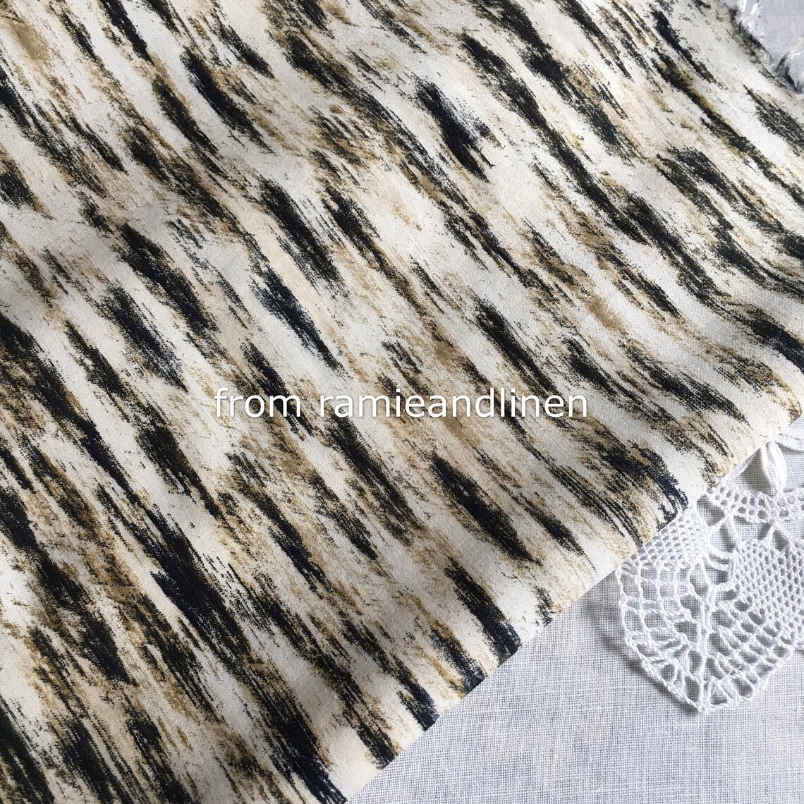 Silk Fabric Abstract Design Pattern Print Silk Cotton Blend - Etsy