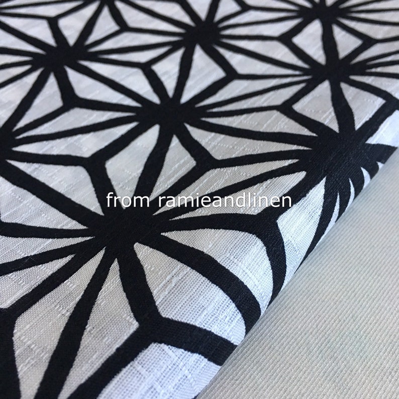 Japanese Cotton Fabric Tortoise Shell Pattern Print Slub | Etsy