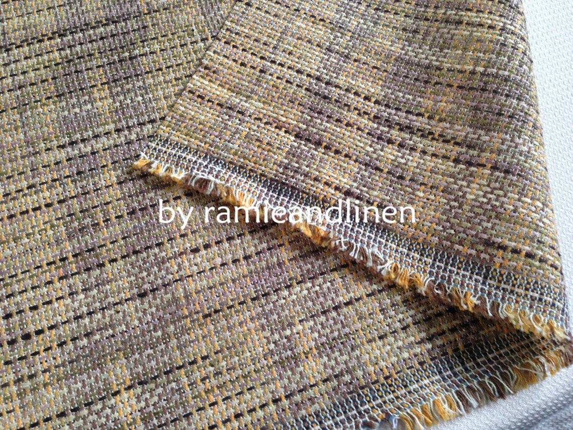 Cotton Linen Blend Tweed Fabric Half Yard by 56 Wide | Etsy