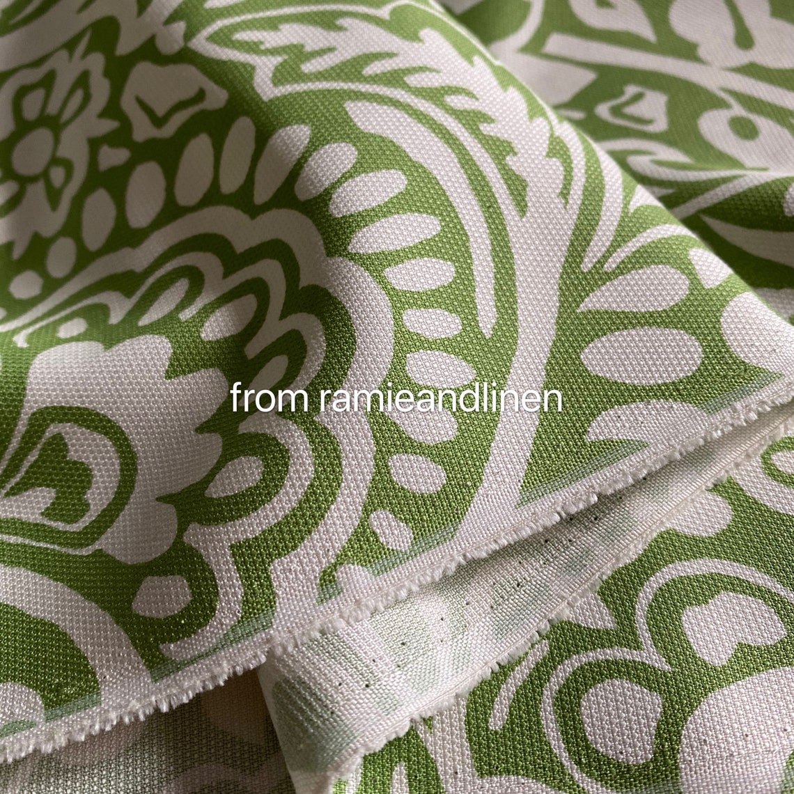 Silk fabric vintage style floral scrolls print jacquard silk | Etsy