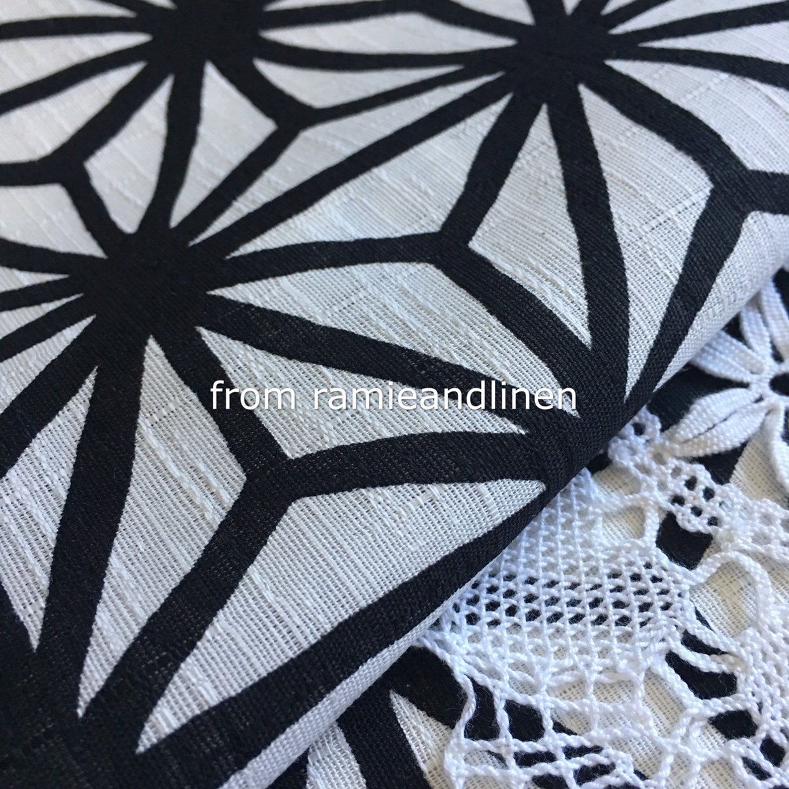 Japanese Cotton Fabric Tortoise Shell Pattern Print Slub | Etsy