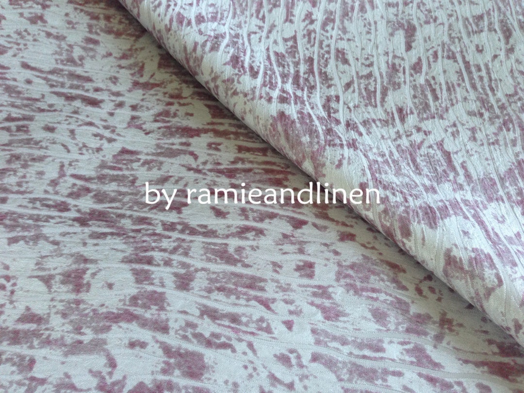 Silk Fabric, Dusty Pink Crinkle Pure Mulberry Silk Fabric, Half Yard by ...