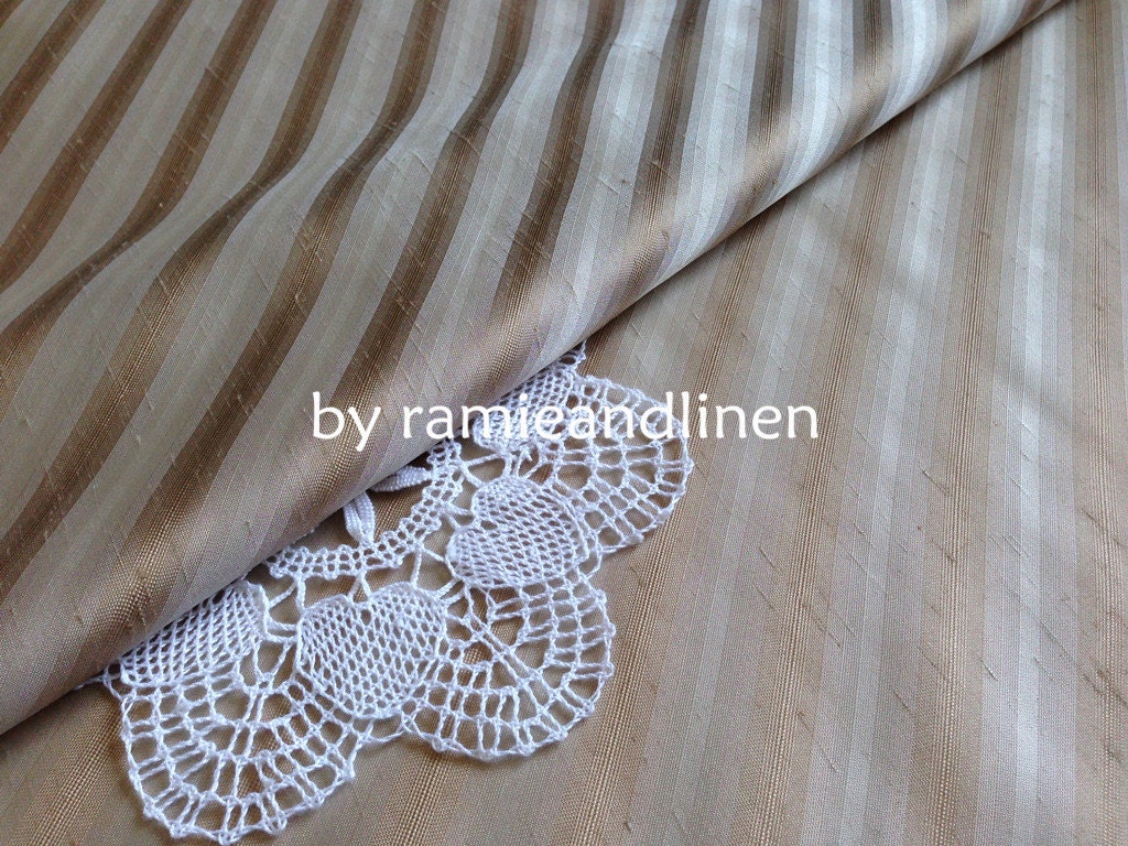 Silk Fabric Yarn Dyed Silk Rayon Blend Douppion Silk Twill | Etsy