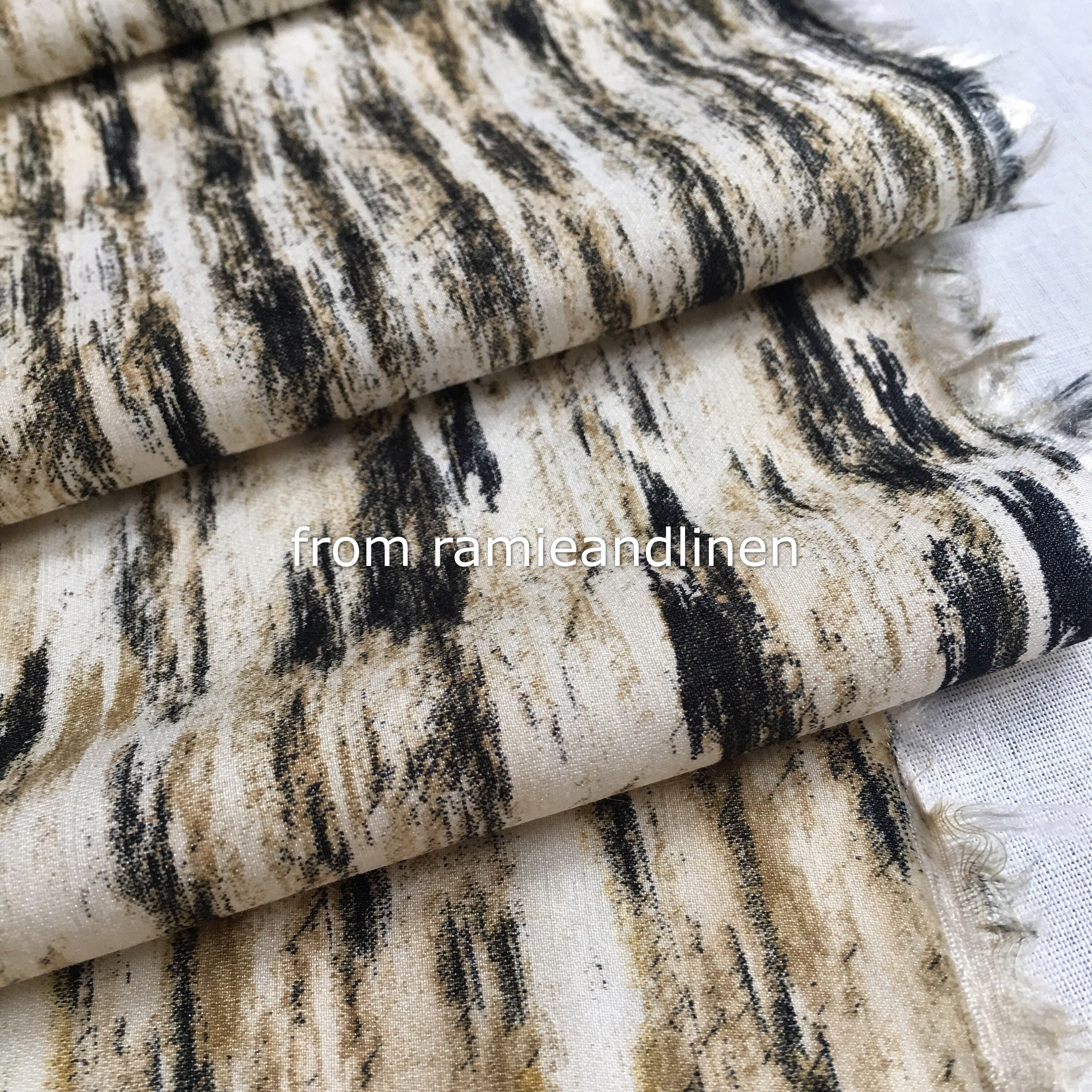 Silk Fabric Abstract Design Pattern Print Silk Cotton Blend - Etsy