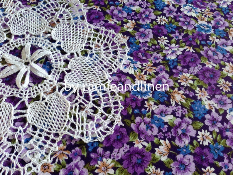 Cotton Fabric, Floral Print Cotton Fabric, Half Yard by 44" Wide - Etsy