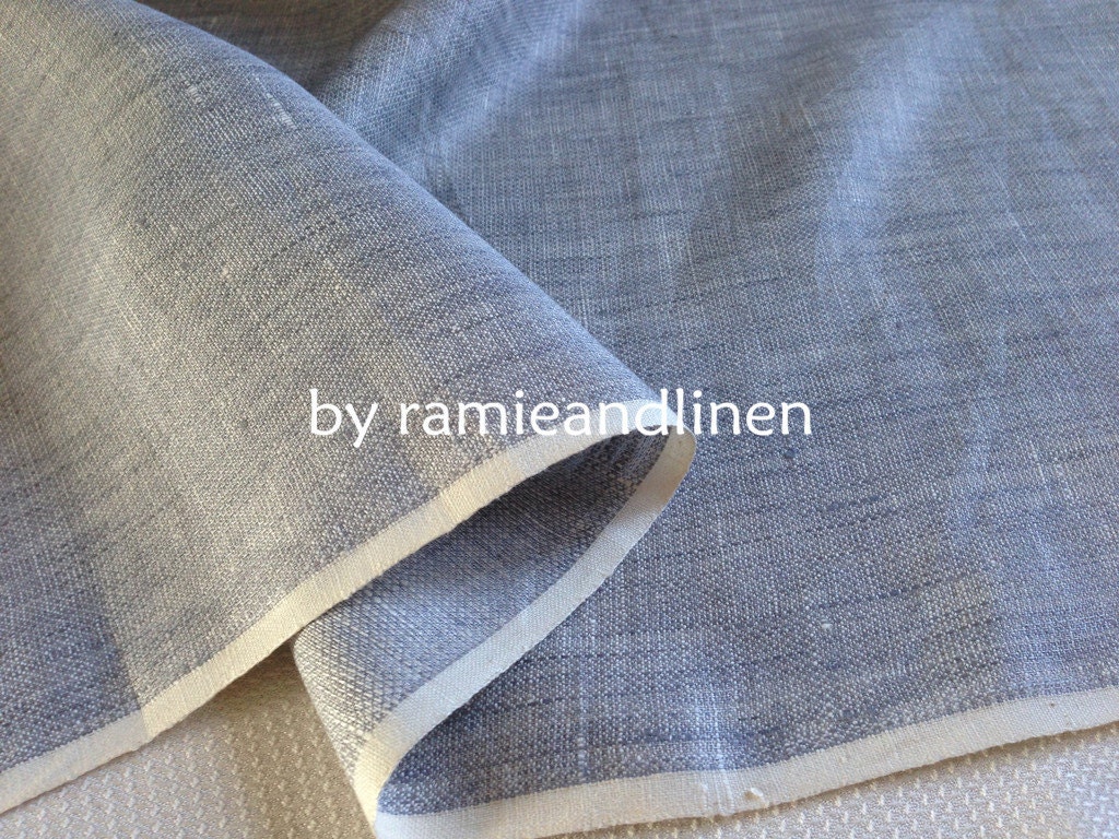 Linen Fabric Yarn Dyed Pure Linen Fabric Half Yard by - Etsy