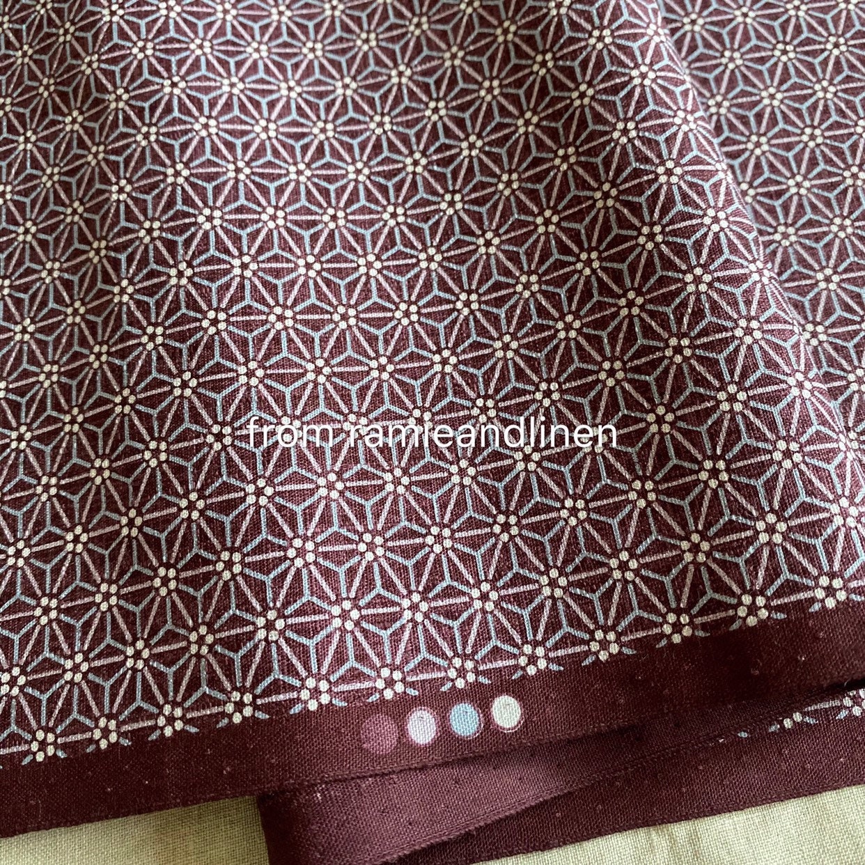 Japanese Cotton Fabric, Japanese Traditional Tortoiseshell Pattern ...