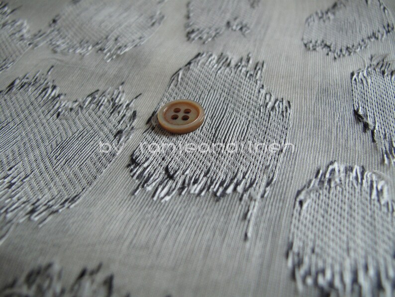 Silk Cotton Blend Clipped Jacquard Fabric Half Yard by - Etsy