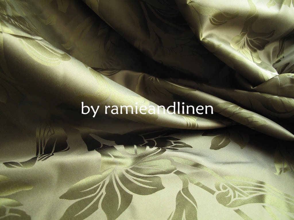 Silk Fabric Silk Damask Fabric 100% Heavy Silk Floral | Etsy