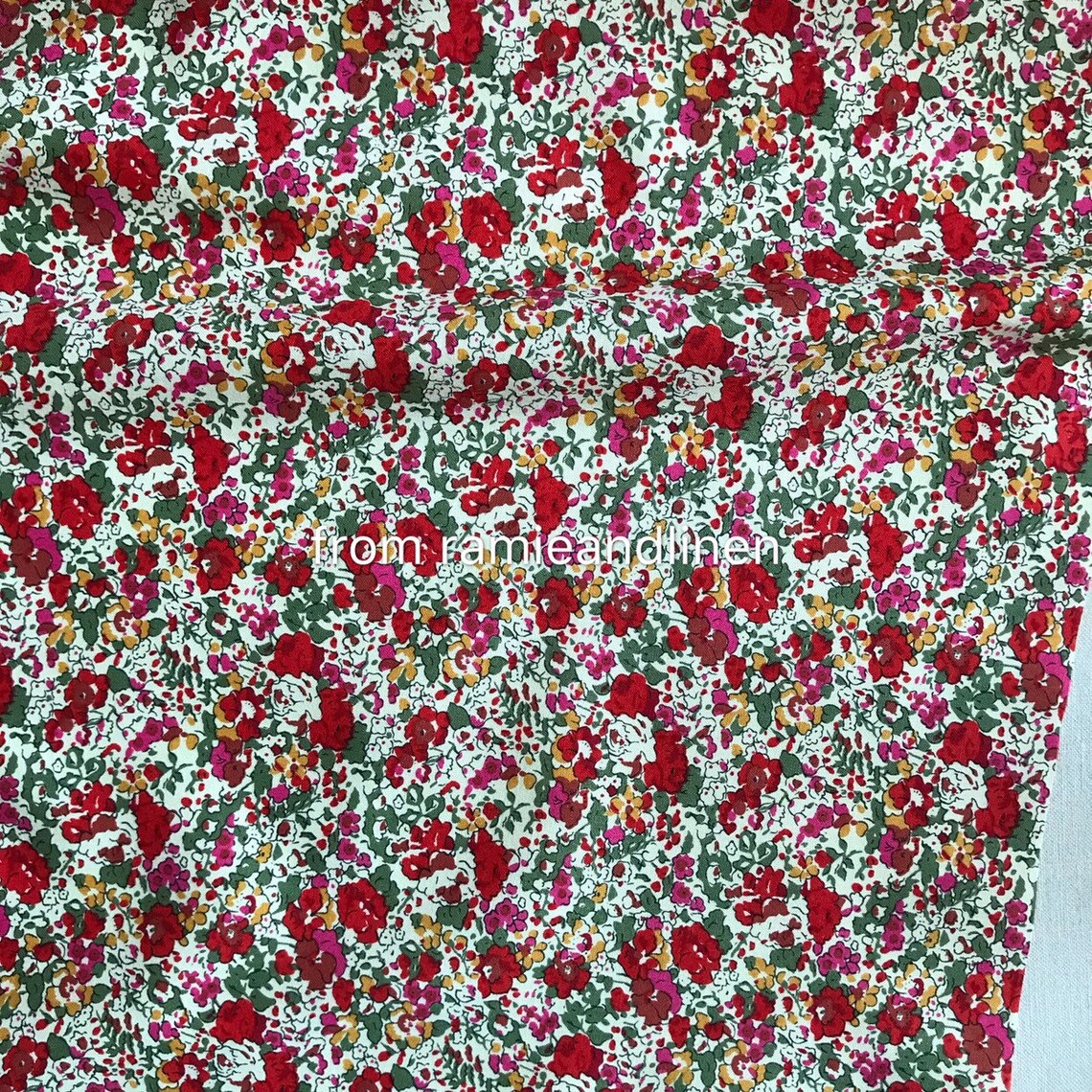 LIBERTY cotton fabric mini floral print fine cotton fabric | Etsy