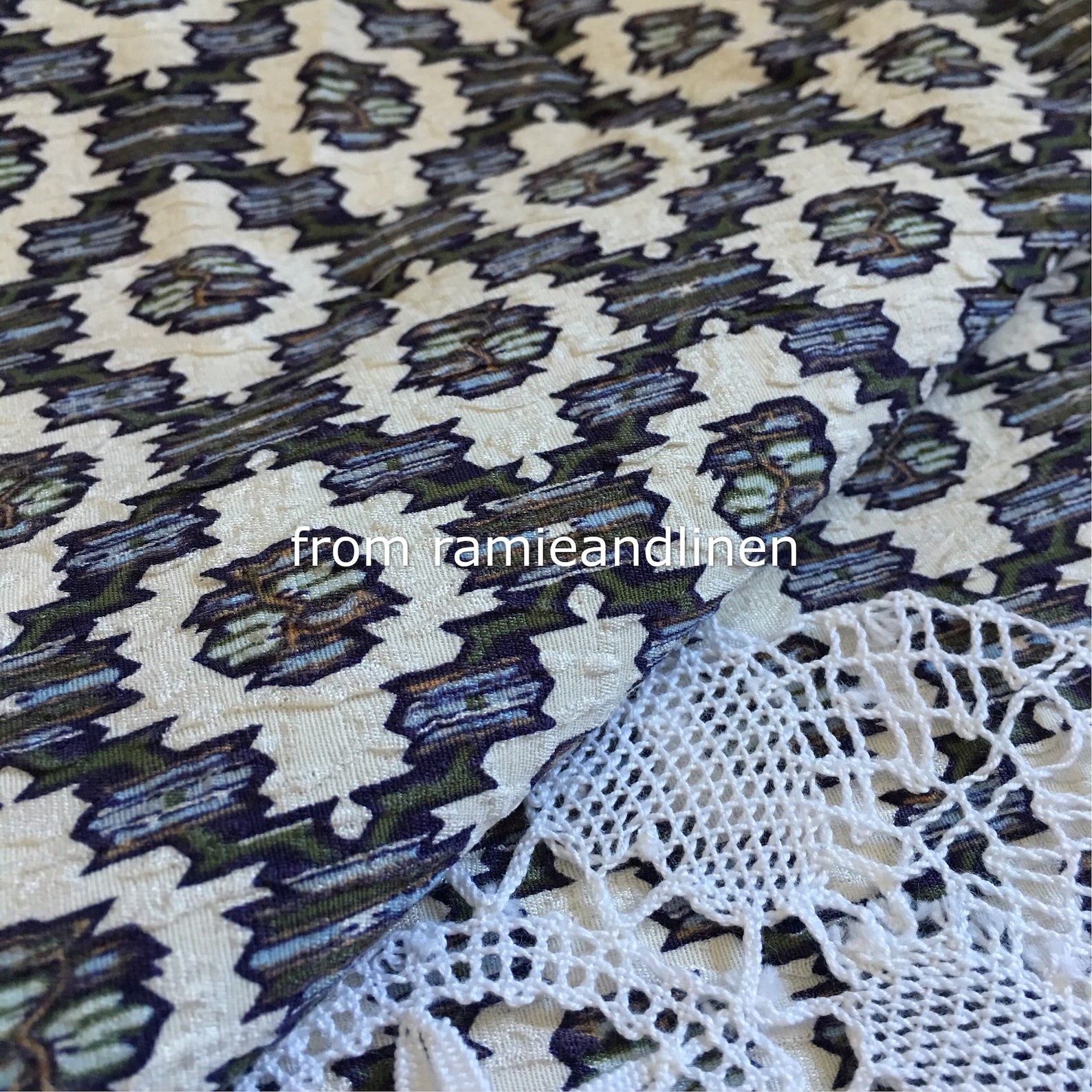 Silk Fabric Pattern Print and Jacquard Silk Cotton Blend | Etsy