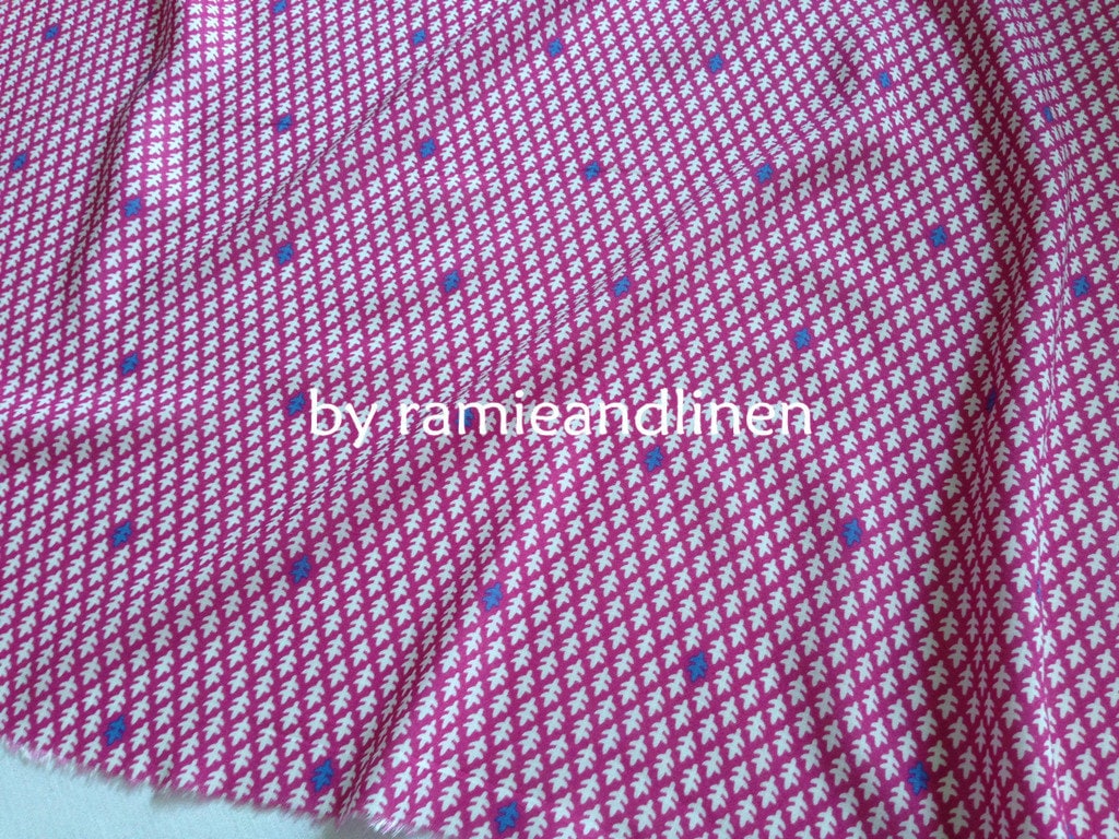 Korean Rayon Fabric, Fishbone Print Rayon Fabric, Half Yard by 54" Wide ...