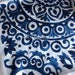 Silk Fabric China Blue Floral Pattern Print Silk Cotton Blend - Etsy