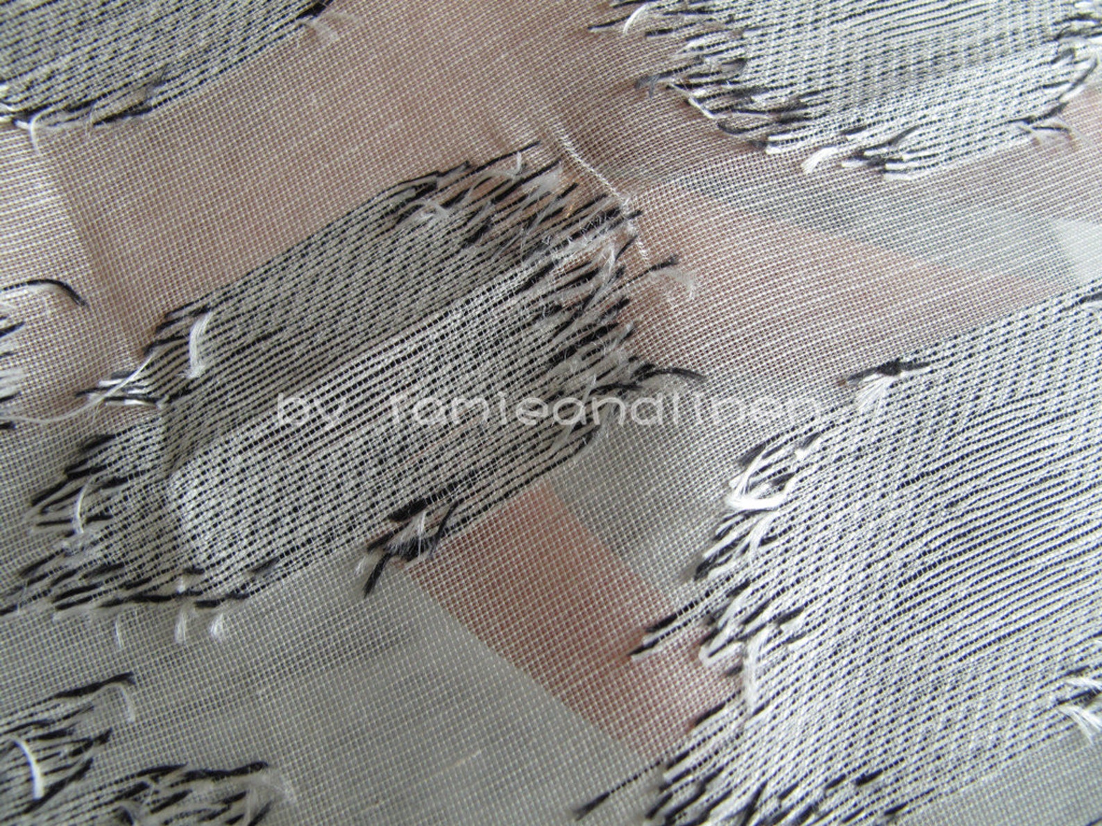 Silk Cotton Blend Clipped Jacquard Fabric Half Yard by - Etsy