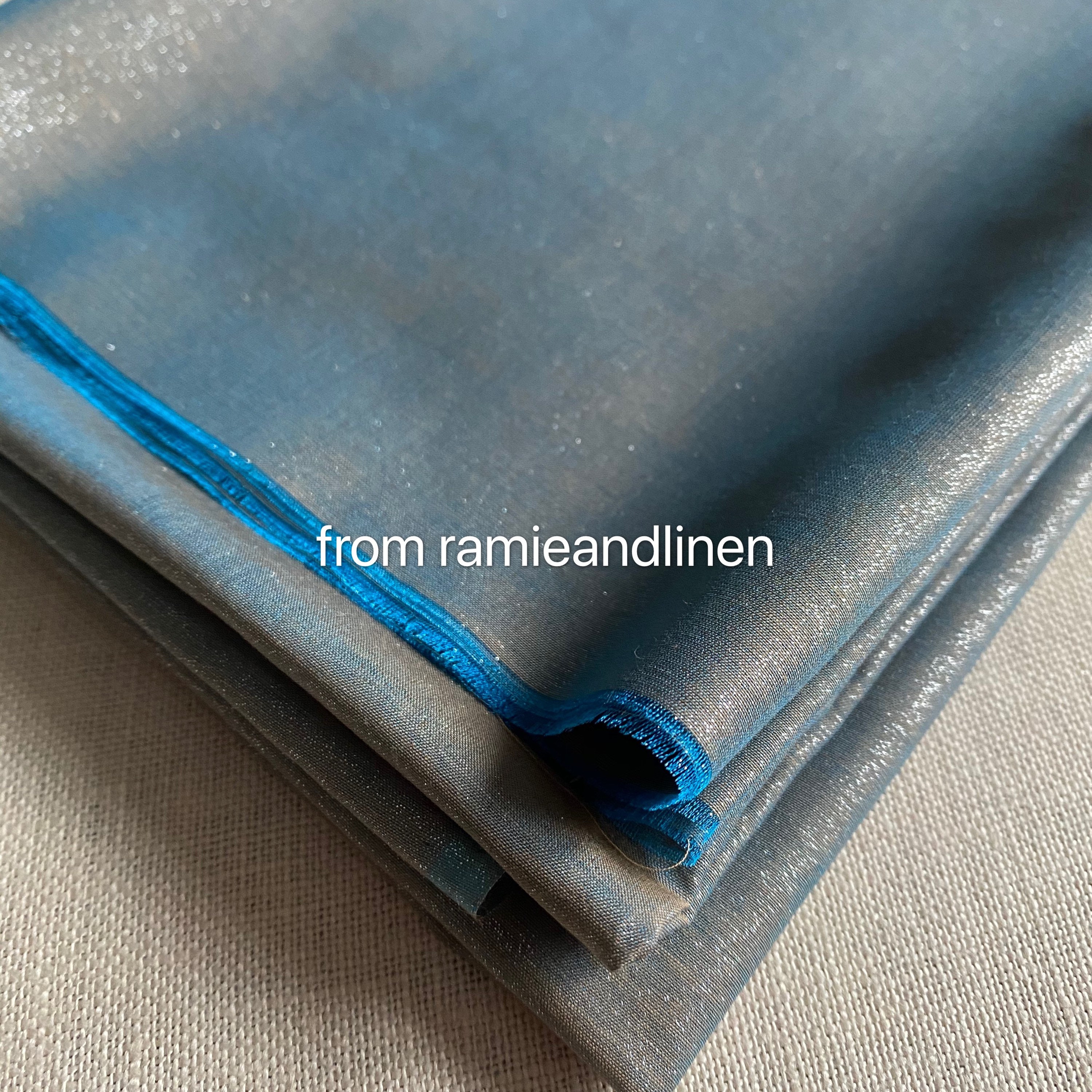 Silk Fabric Silver Dust Coated Yarn-dyed Silk Cotton Blend | Etsy