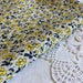 Japanese Fabric, Mini Yellow Flowers Print Fine Cotton Fabric, Half ...
