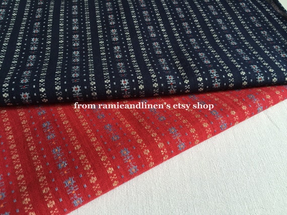 Japanese Cotton Fabric Yarn Dyed Weaved Cotton Fabric 2 | Etsy