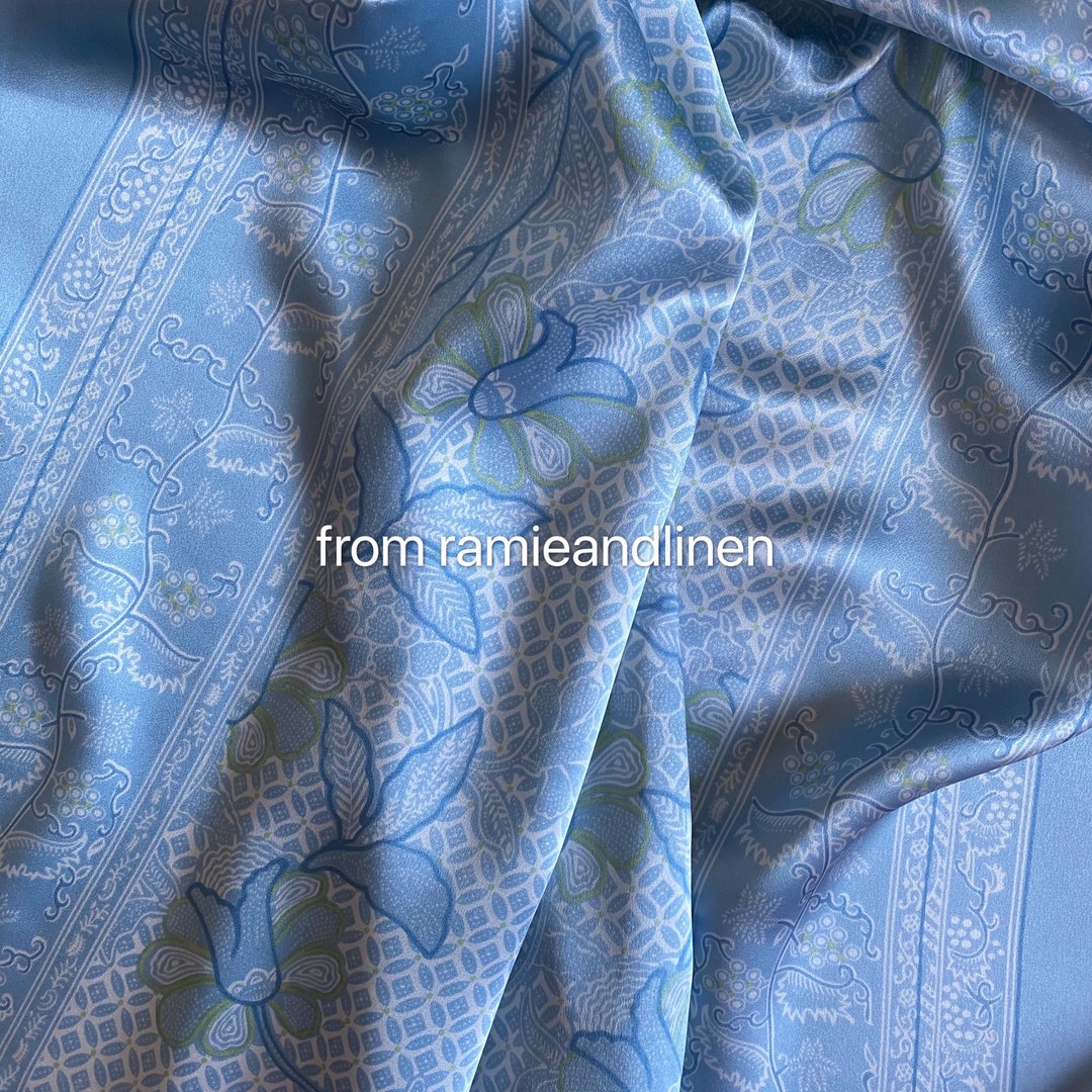 Silk Fabric, Double Borders Print, 19m/m,silk Crepe Satin, Silk ...