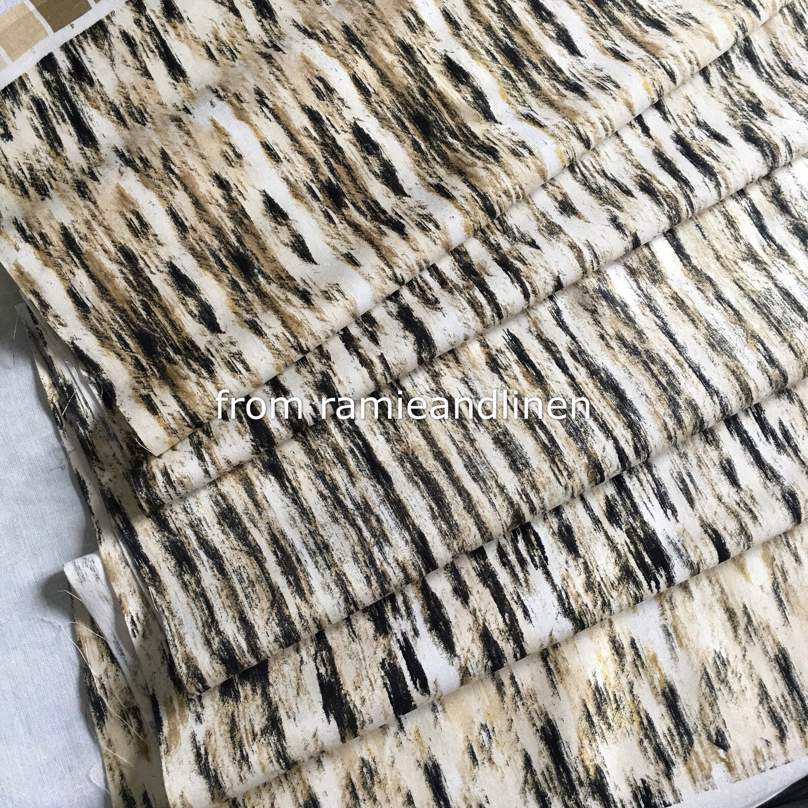 Silk Fabric Abstract Design Pattern Print Silk Cotton Blend - Etsy