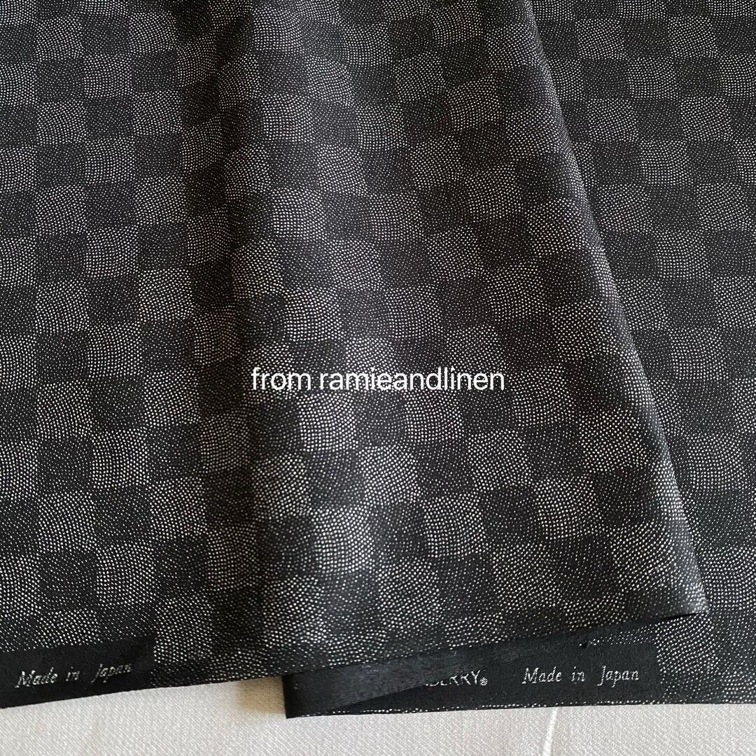 Japanese Cotton Fabric, Traditional Check Pattern Print Cotton Fabric ...