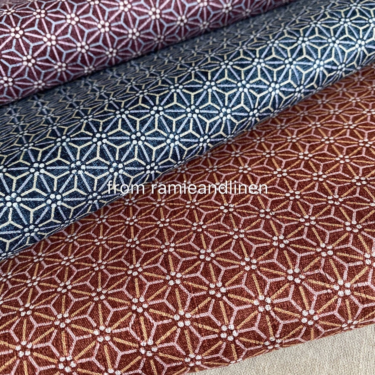 Japanese Cotton Fabric Japanese Traditional Tortoiseshell | Etsy