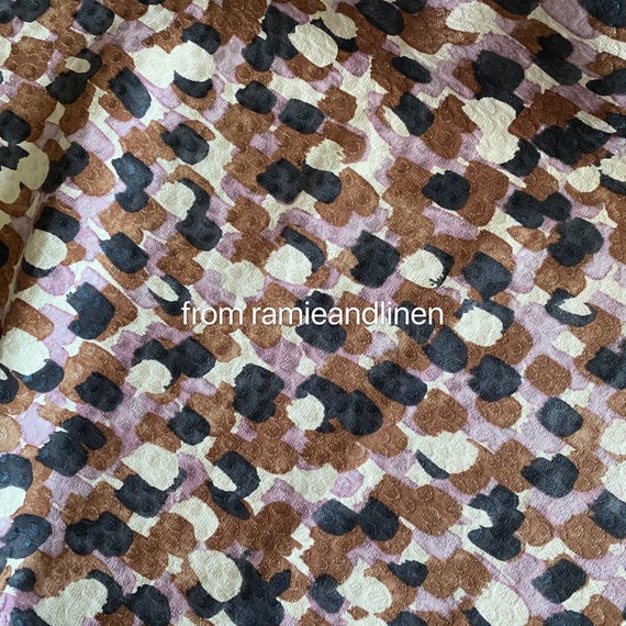 Silk Fabric Heavy Silk Cotton Blend Jacquard Fabric Suiting - Etsy