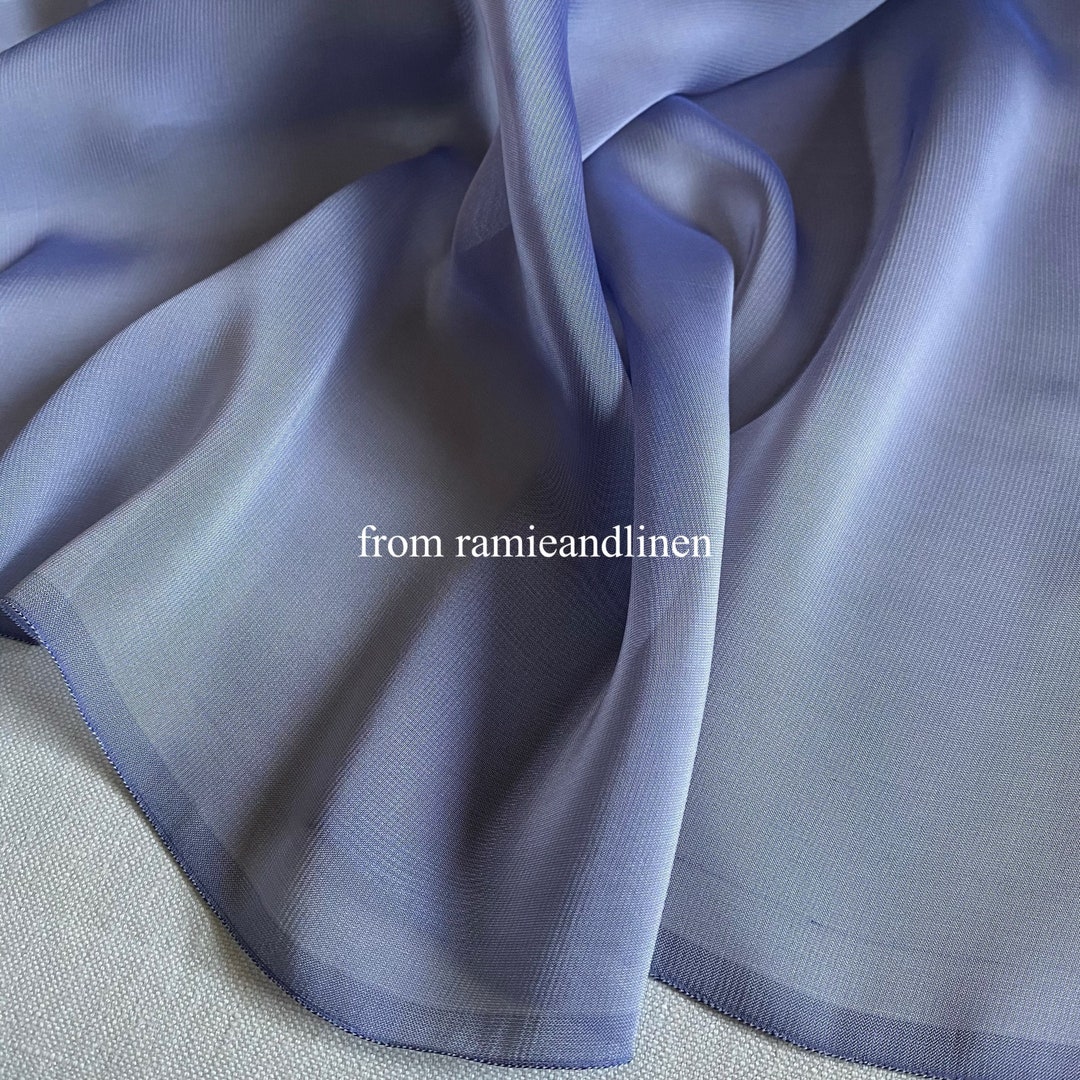 Silk Fabric, Iridescent Yarn-dyed, Silk Rayon Blend Chiffon Fabric ...