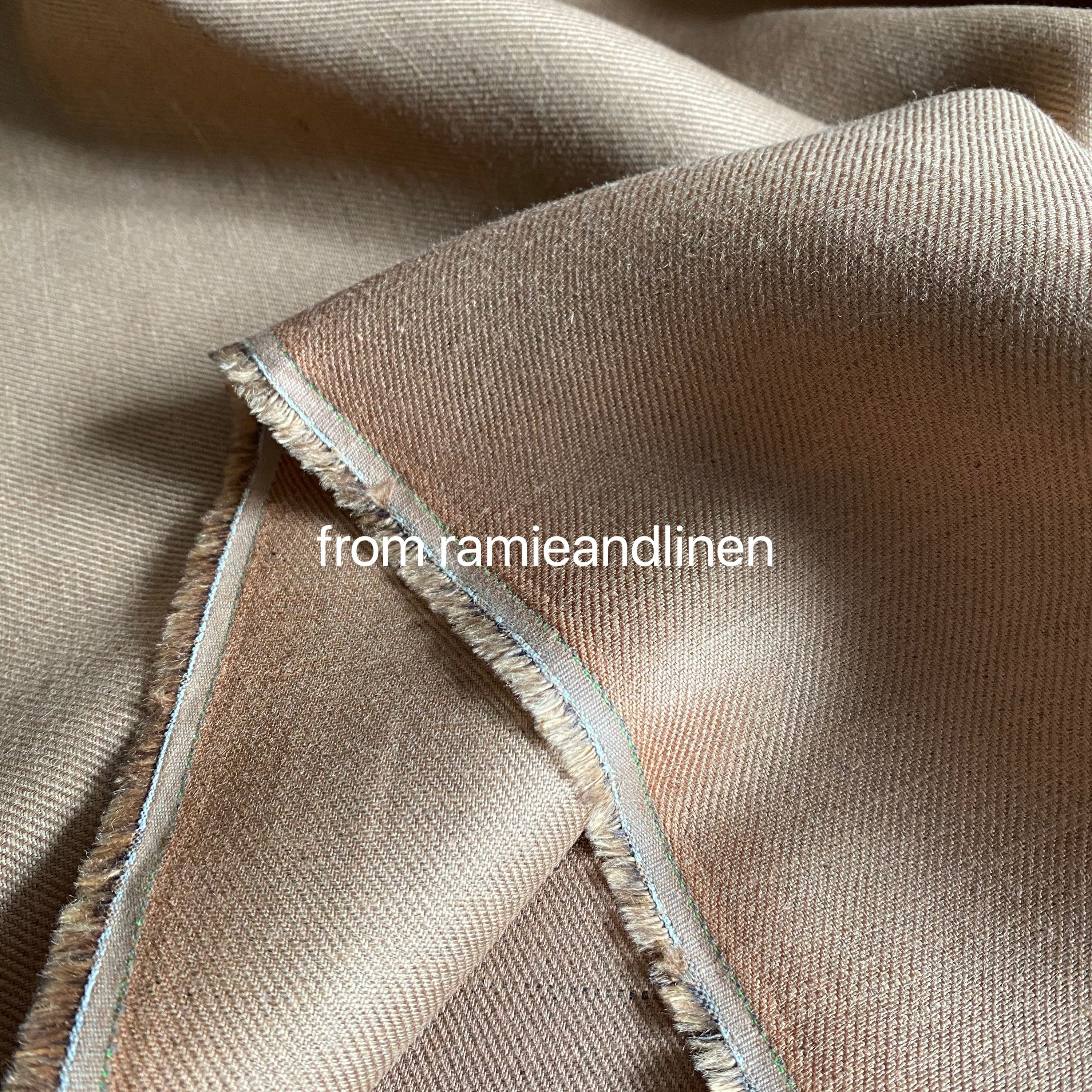 Linen fabric gradient color from one selvage to the other | Etsy