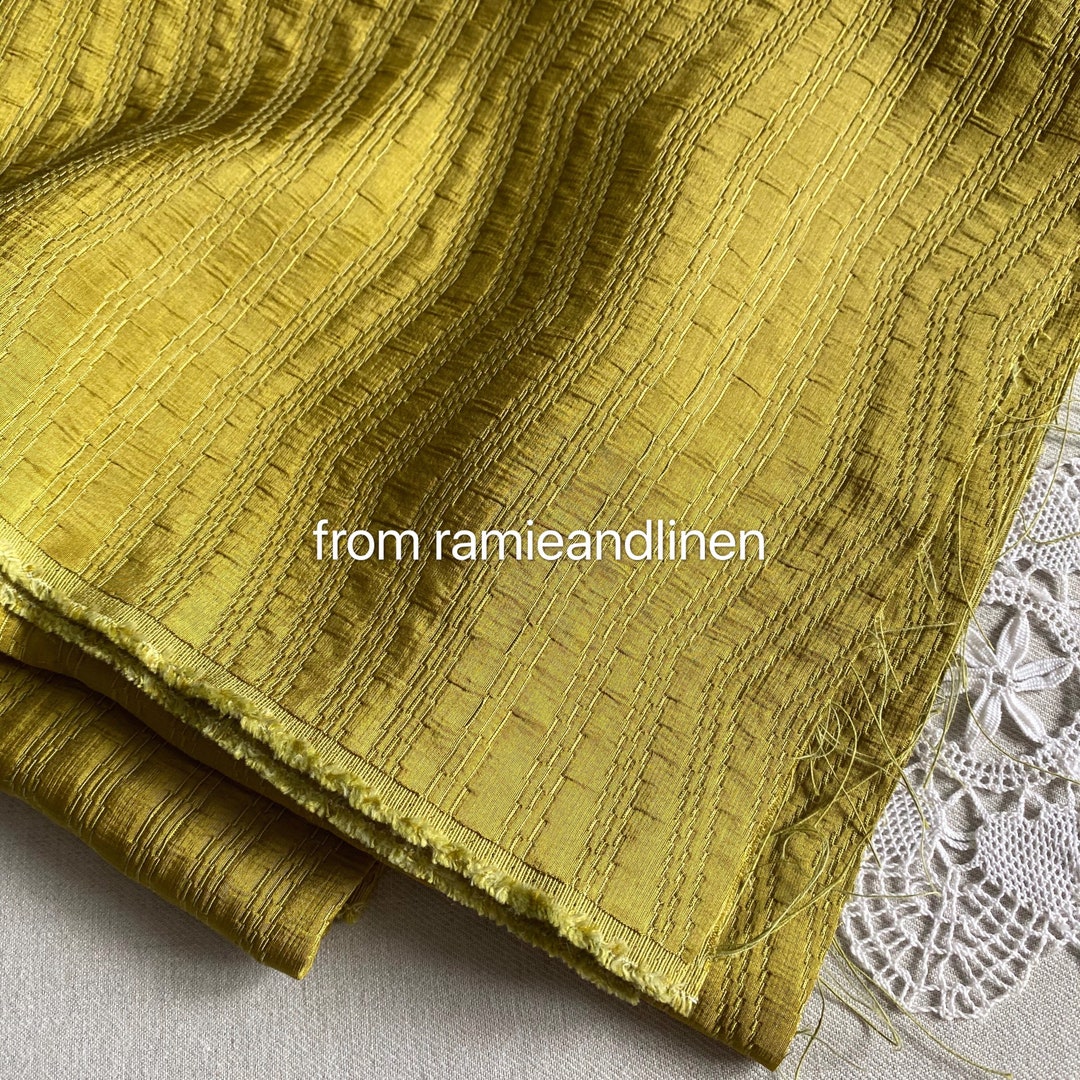Silk Fabric, Silk Cotton Blend, Double Layer Heavy Silk Fabric ...