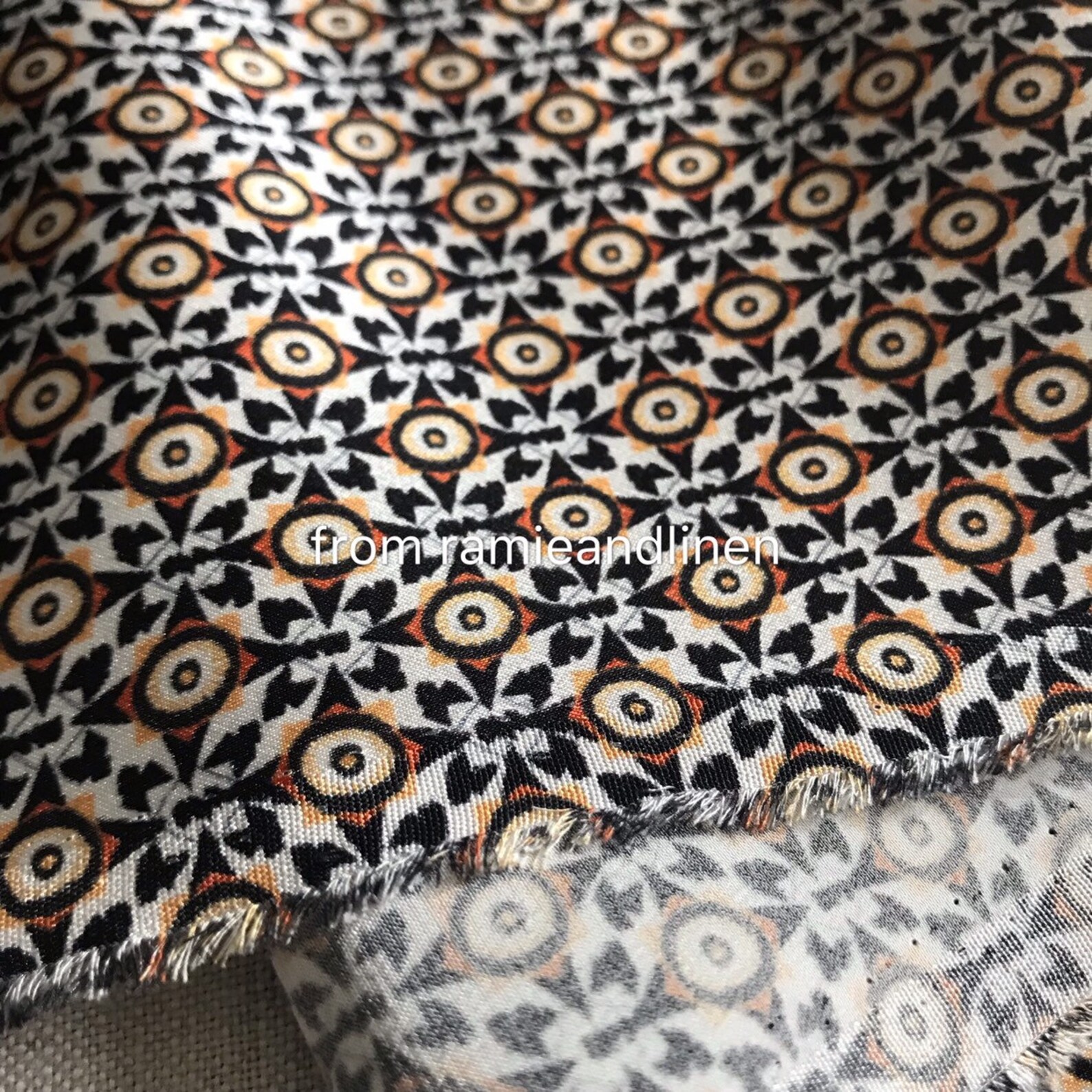 Silk Fabric Heavy Silk Graphics Print Crepe Satin Fabric - Etsy