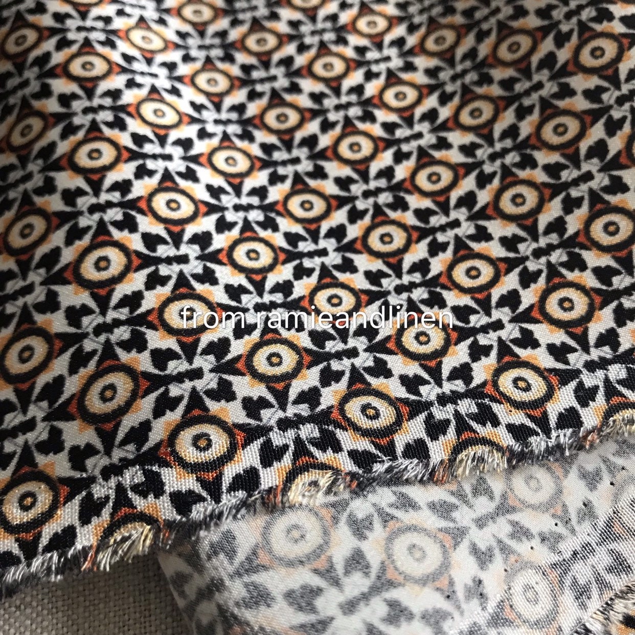 Silk Fabric Heavy Silk Graphics Print Crepe Satin Fabric - Etsy