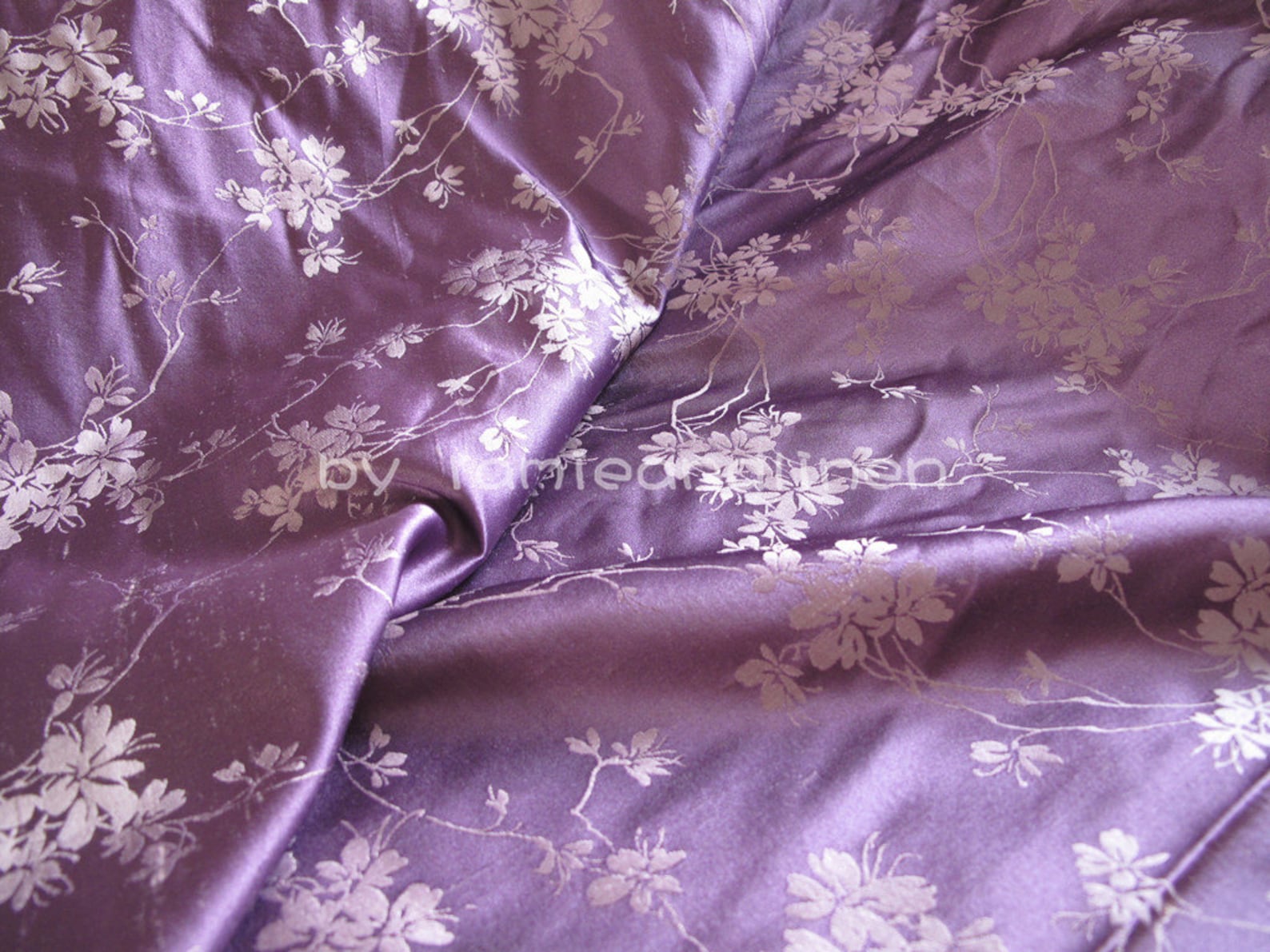 Silk Fabric Luxury Floral Brocade Pure Silk Damask Fabric - Etsy