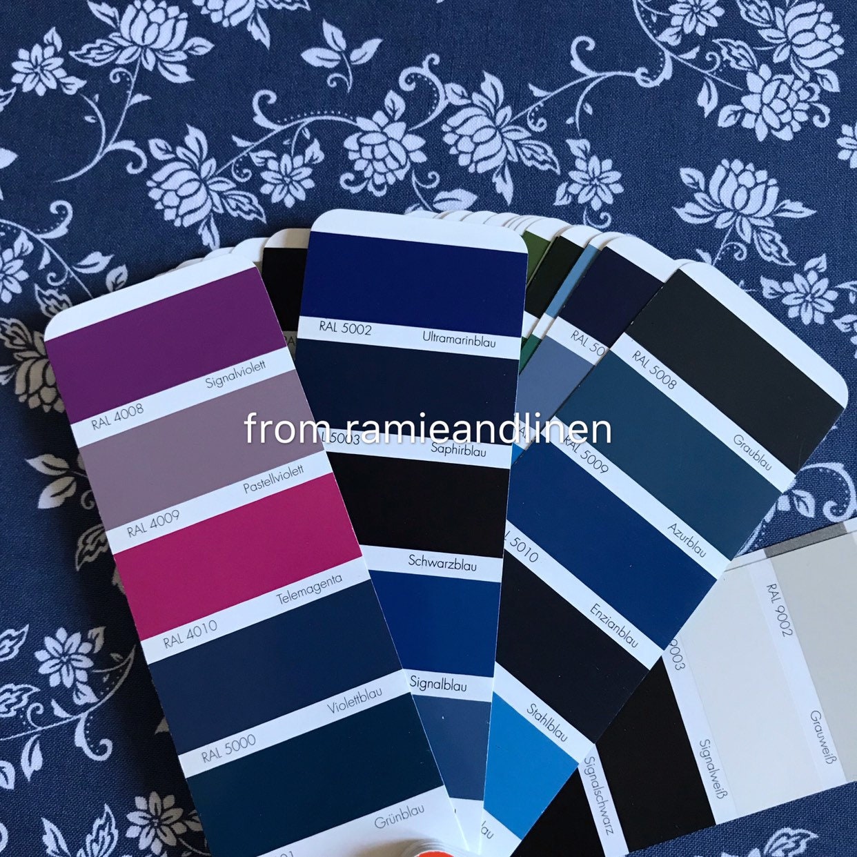 Cotton Fabric China Blue Floral Print Quilting Fabric | Etsy