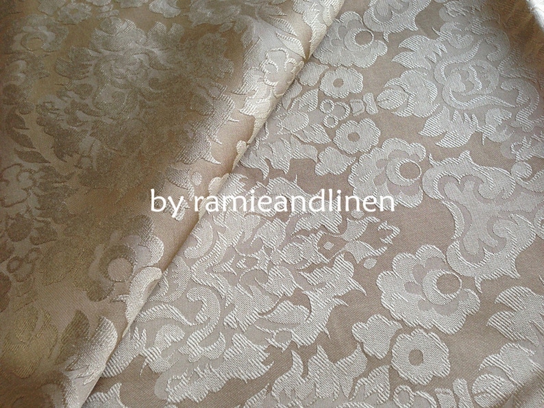 Silk Fabric100% Silk Victorian Damask Brocade Fabric Fat - Etsy
