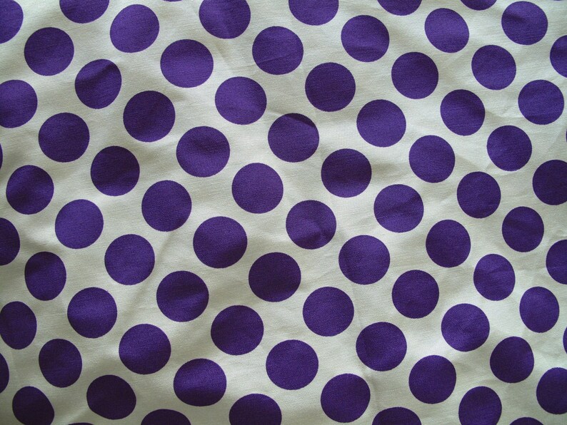 Silk fabric Polka dots print Ribbed silk cotton blend fabric | Etsy