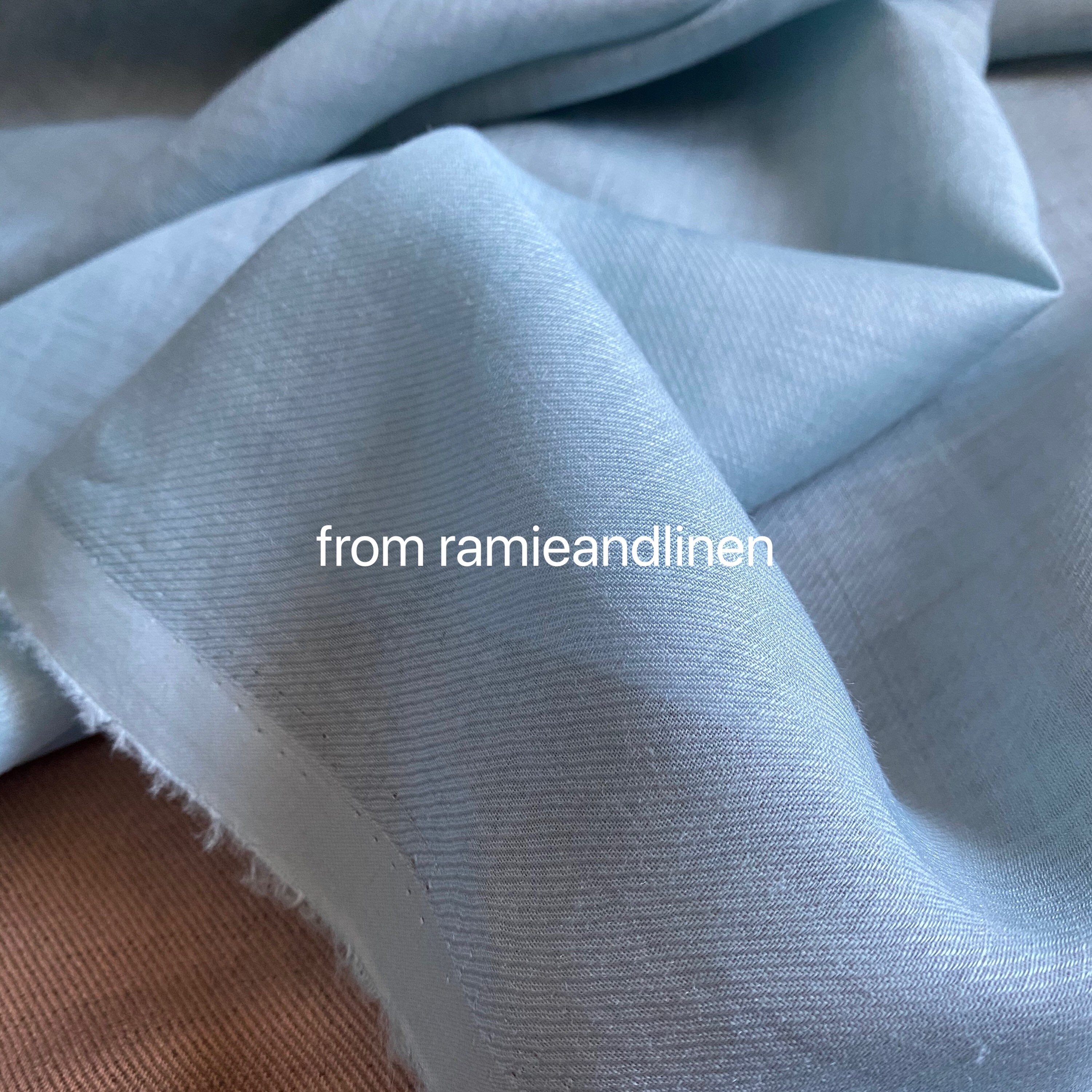 Ramie fabric solid color ramie twill fabric half yard by | Etsy