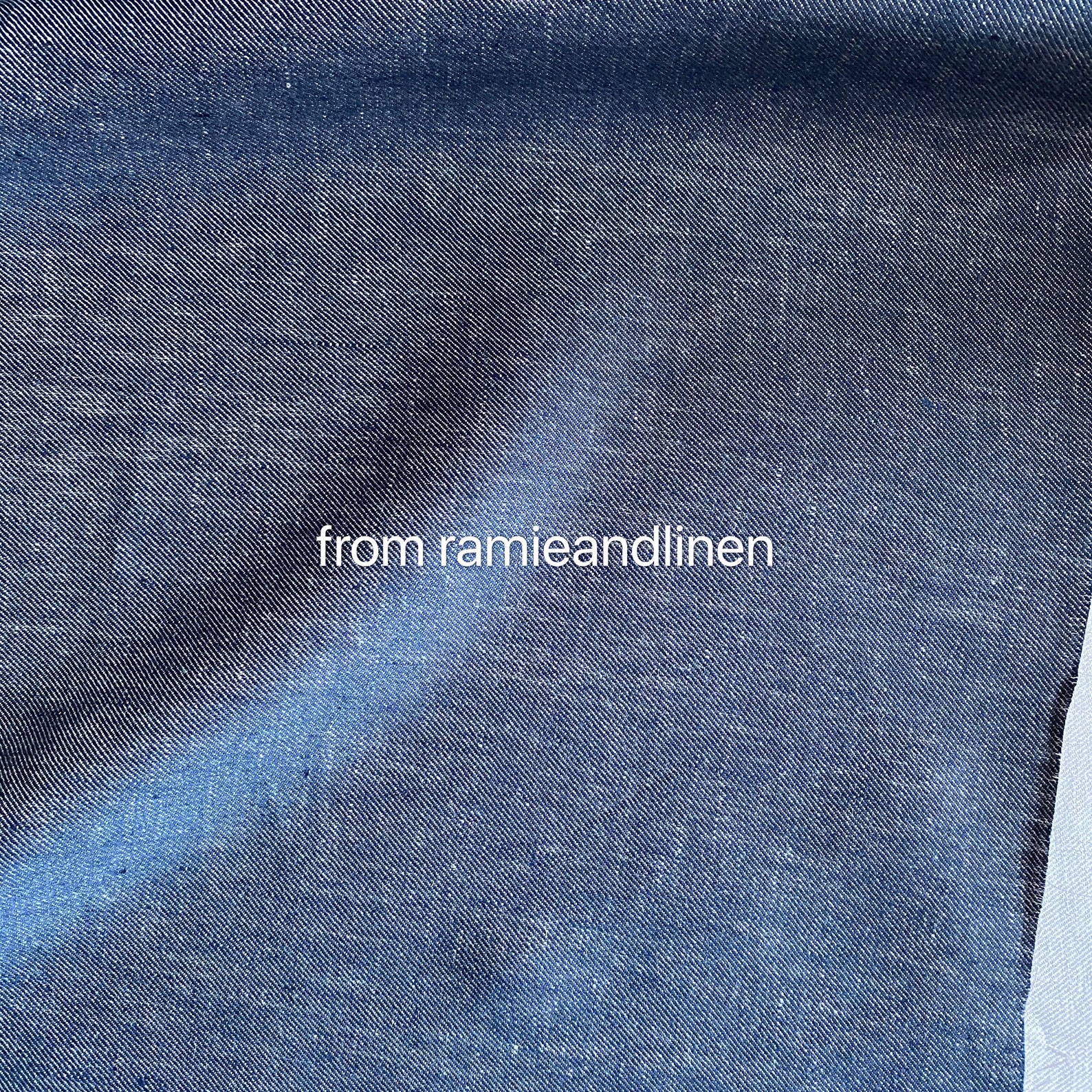 Linen Fabric, Yarn Dyed Pure Linen Twill Fabric, Half Yard by 55" Wide ...