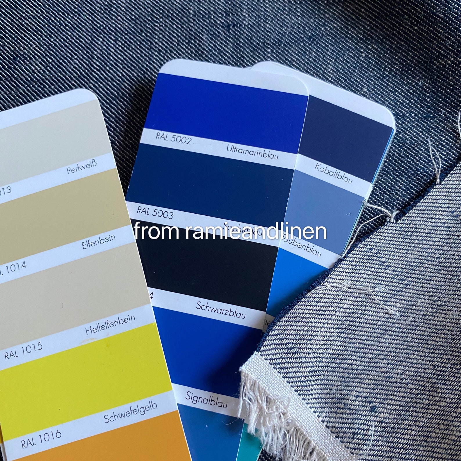 Linen Fabric, Yarn Dyed Pure Linen Twill Fabric, Half Yard by 55" Wide ...