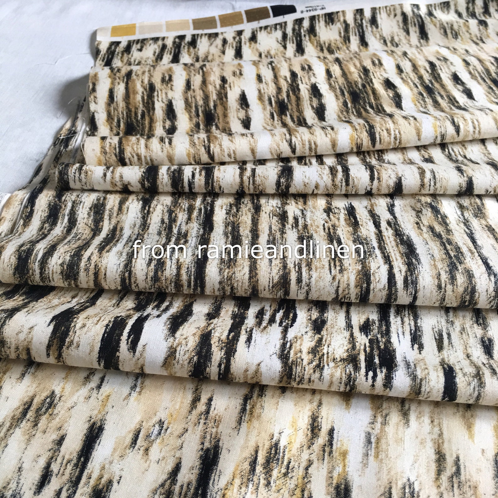 Silk Fabric Abstract Design Pattern Print Silk Cotton Blend - Etsy