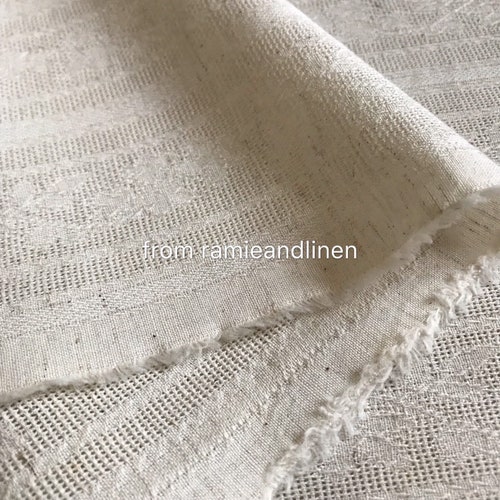 Silk Cotton Blend Clipped Jacquard Fabric Half Yard by - Etsy