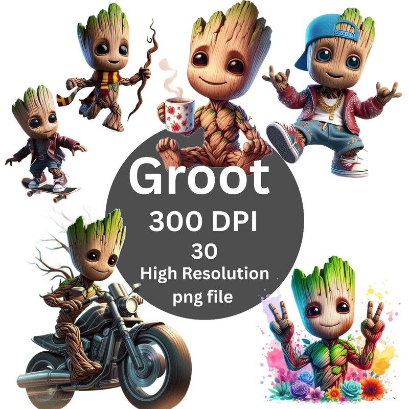 Groot Clipart - Etsy