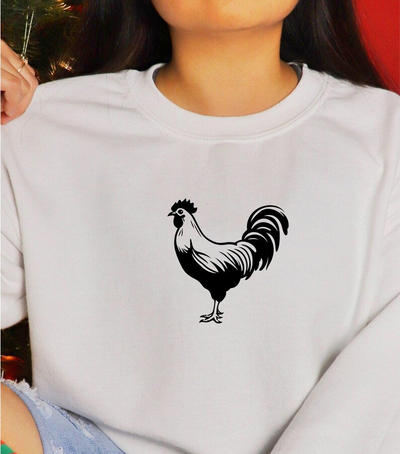Hand-drawn Chicken SVG Bundle: Rooster, Hen, Clipart (instant Download ...