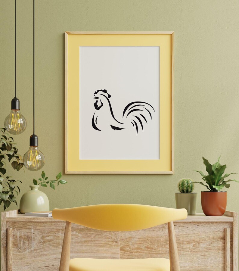 Hand-drawn Chicken SVG Bundle: Rooster, Hen, Clipart (instant Download ...
