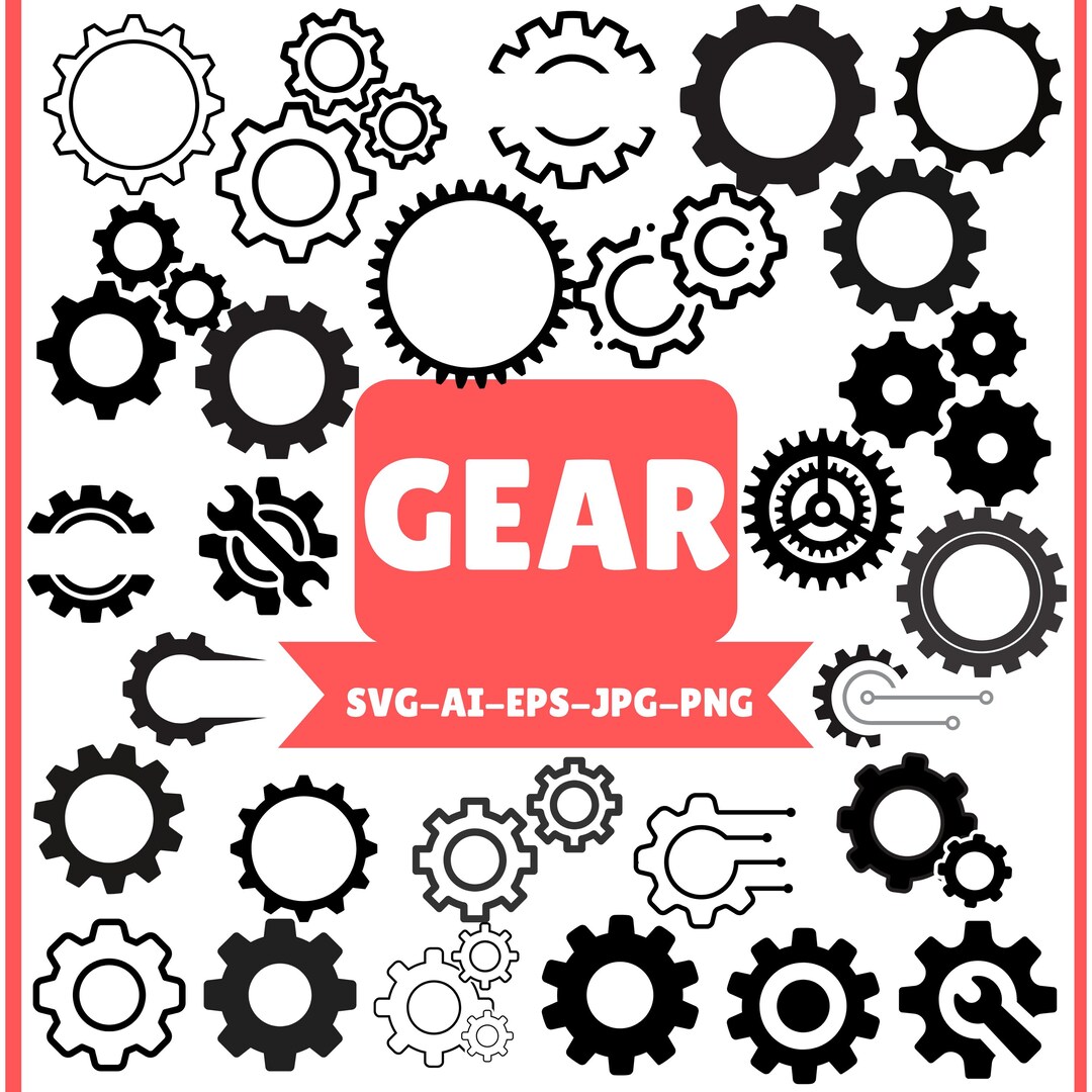 Metal Gears SVG Bundle, Steampunk Cogs, Vector Clipart - Etsy