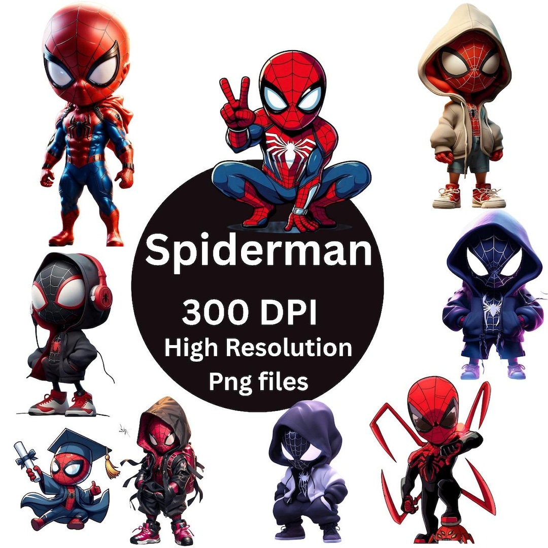 Cute Superhero Boy PNG | Spiderman Png Files , Cartoon Masked Hero ...